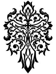 Victorian gothic ornamental masquerade set Vector Image