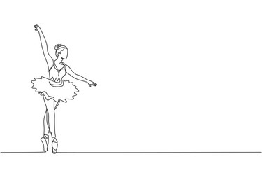 One Line Ballerina Vector Images (over 160)
