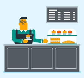 Man Behind Counter Vector Images (over 160)