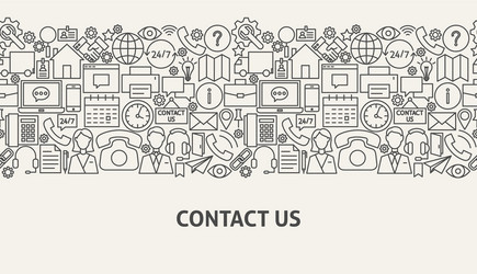 Contact Us Banner Vector Images (over 1,600)