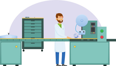 Industrial machine factory construction equipment Vector Image