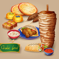 Arabic Food Vector Images (over 19,000)
