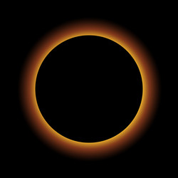 Total solar eclipse Royalty Free Vector Image - VectorStock