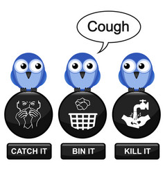 Boy cartoon having flu Royalty Free Vector Image