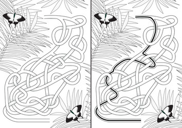 Maze Mazes Butterfly Vector Images (over 210)