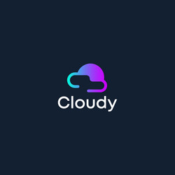 Artificial intelligence logo design concept Vector Image