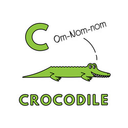 Crocodile Flashcard Vector Images (46)