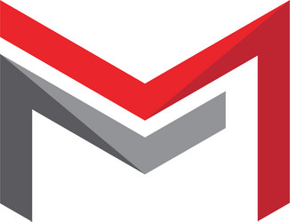 Original official google gmail m logo icon Vector Image