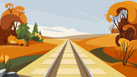 Autumn in the country Royalty Free Vector Image