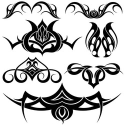 Tattoo elements Royalty Free Vector Image - VectorStock