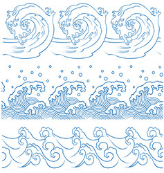 Seamless wave pattern Royalty Free Vector Image
