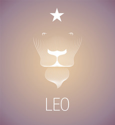 Leo luminous Royalty Free Vector Image - VectorStock