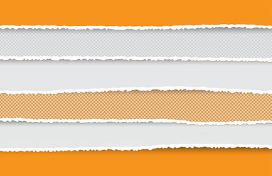 Ripped paper torn color sheets set Royalty Free Vector Image