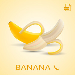 Fresh banana fruit icon cartoon bali Royalty Free Vector