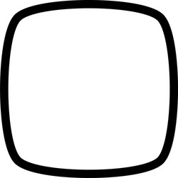 Rounded triangle contour outline shape soft Vector Image