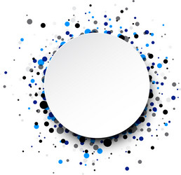 Round background with drops Royalty Free Vector Image