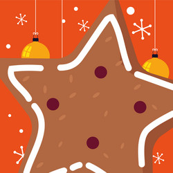 Star cookie design Royalty Free Vector Image - VectorStock