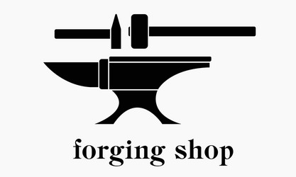 Logo for business hammer and compass Royalty Free Vector