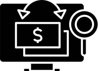 Income black icon concept Royalty Free Vector Image