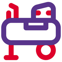 Mobile tank for fuel storage Royalty Free Vector Image