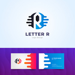 Premium c letter logo and business card design Vector Image