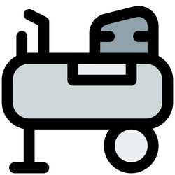 Mobile tank for fuel storage Royalty Free Vector Image