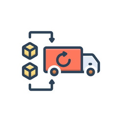 Reverse logistics Royalty Free Vector Image - VectorStock