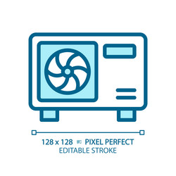 Laparoscope pixel perfect light blue icon Vector Image