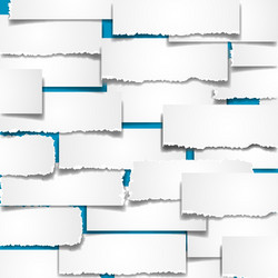 Torn grunge paper pieces on transparent background