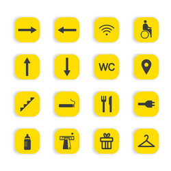 Wayfinding signage Royalty Free Vector Image - VectorStock