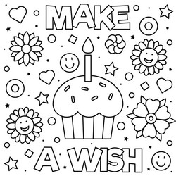 Make today magical coloring page Royalty Free Vector Image