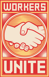 Socialist workers rights posters Royalty Free Vector Image