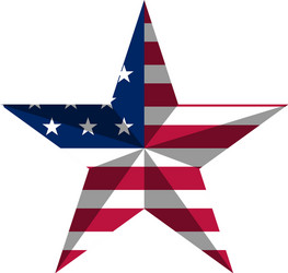 American star sign Royalty Free Vector Image - VectorStock