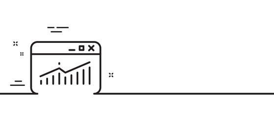 Website traffic icon report chart sign Royalty Free Vector