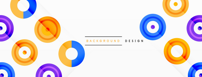 Eye-catching background of colorful circles of Vector Image
