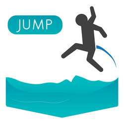 Jumping design Royalty Free Vector Image - VectorStock