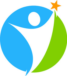 Star man logo Royalty Free Vector Image - VectorStock