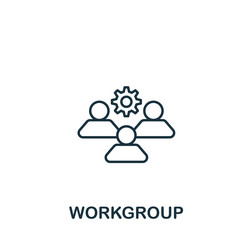 Coordination icon line simple for templates Vector Image