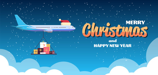 Flying airplanes with advertising banners planes Vector Image