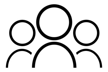 Simple person icon or user and avatar Royalty Free Vector