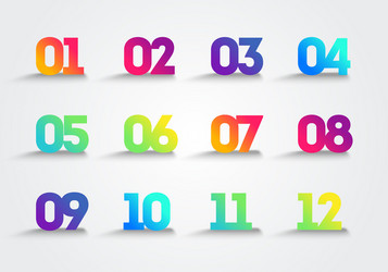 Numbers 1 10 Vector Images (over 3,100)