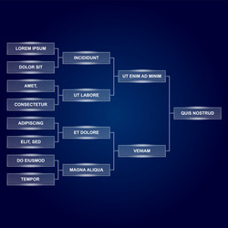 Sports score table template standings Royalty Free Vector