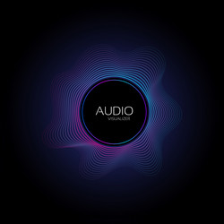 Music audio spectrum Royalty Free Vector Image