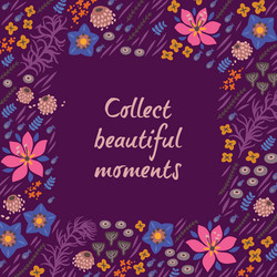 Beautiful floral frame Royalty Free Vector Image