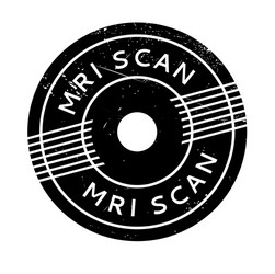 Mri scan rubber stamp Royalty Free Vector Image