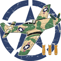 World war ii aircraft Royalty Free Vector Image