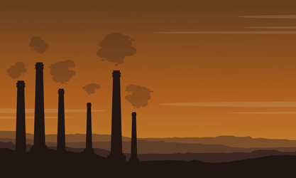 Background bad environment pollution industry Vector Image