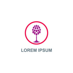 Natural wine abstract logo Royalty Free Vector Image