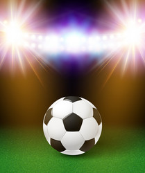 Abstract soccer football poster stadium background