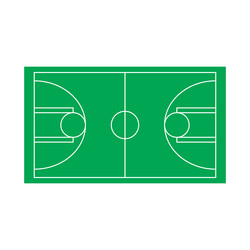 Soccer ball on green field Royalty Free Vector Image